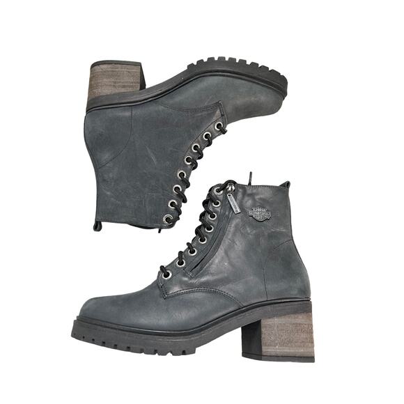 Harley-Davidson | Shoes | Harley Davidson Annetta Full Grain Black ...